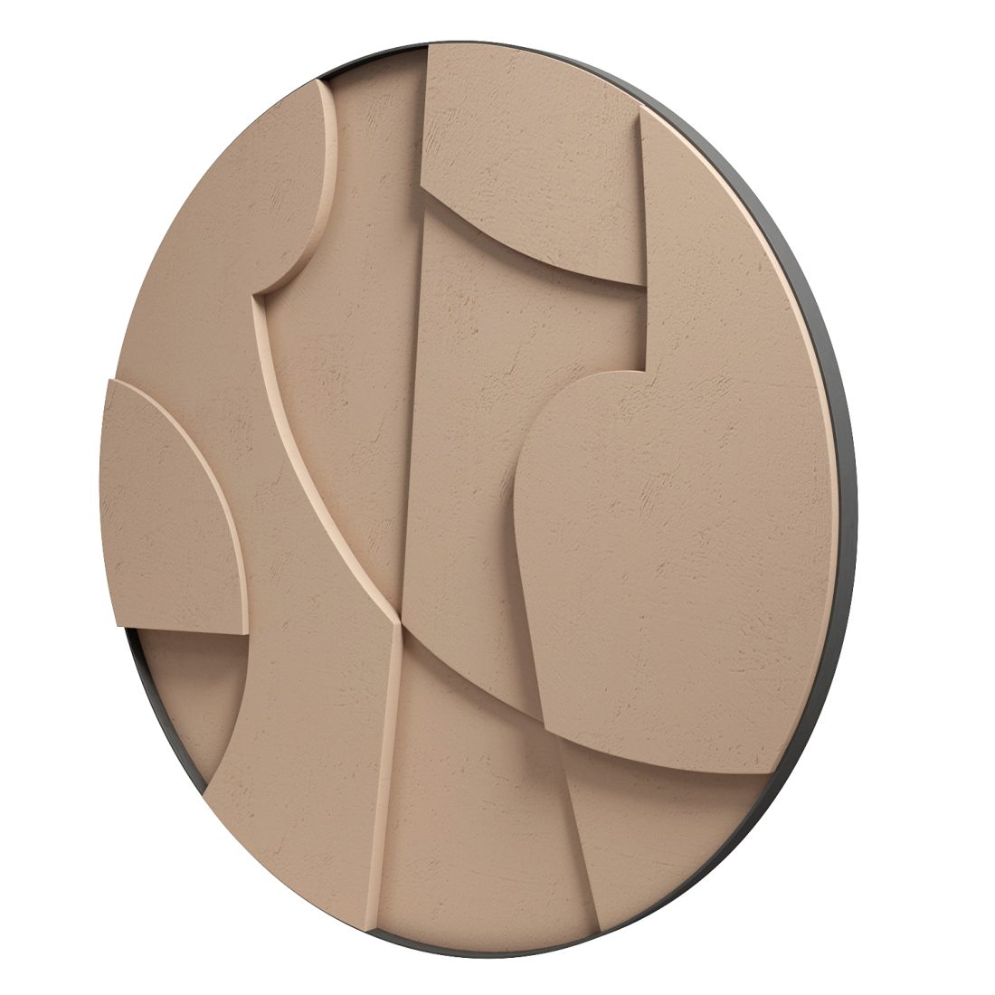 Relieffo Home Round Sculpture 1 - 3D Model for VRay, Corona