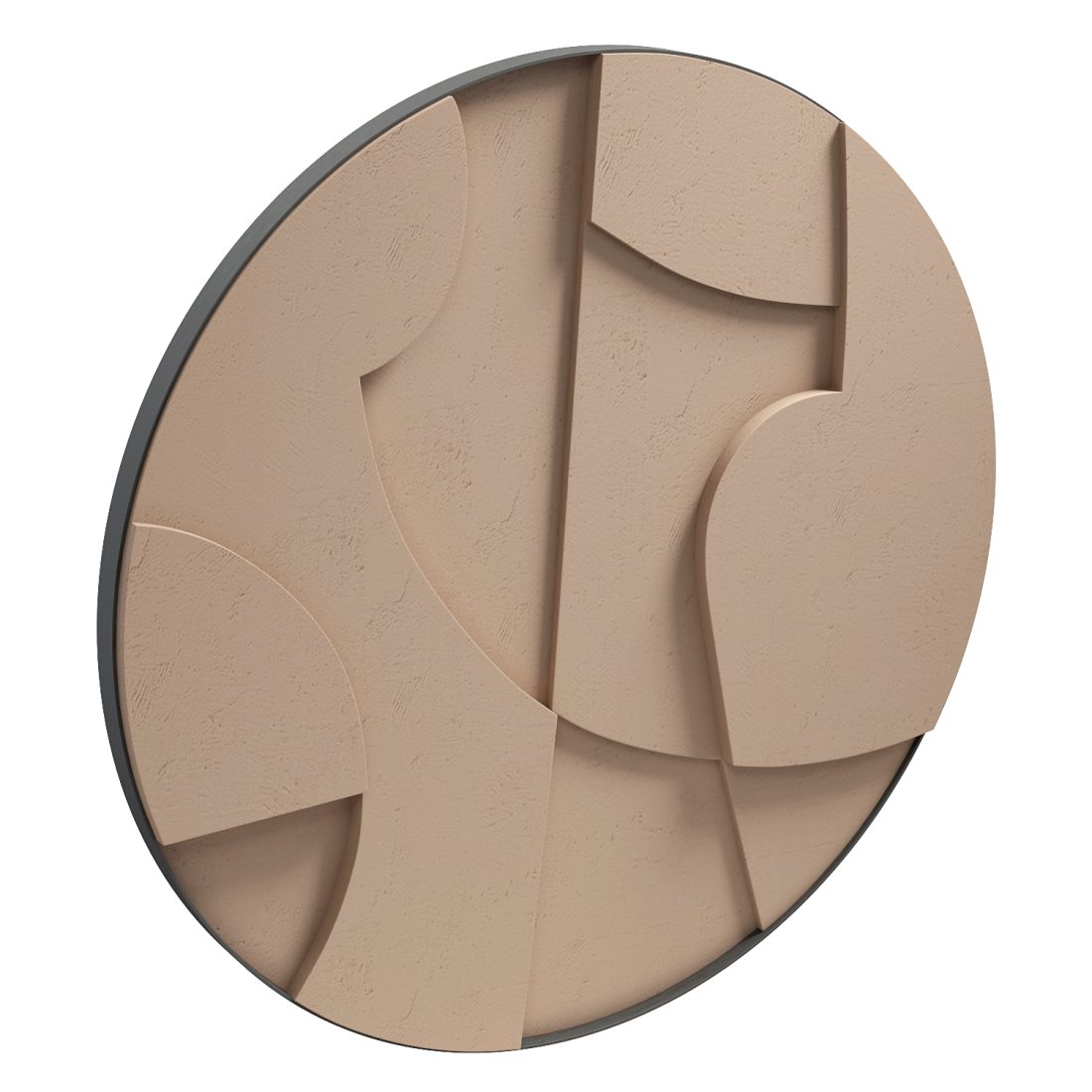 Relieffo Home Round Sculpture 1 - 3D Model for VRay, Corona