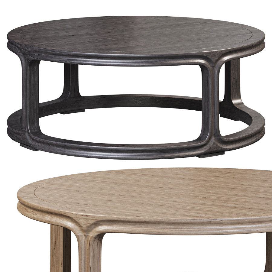 Bertogne Round Coffee Table By Arhaus - 3D Model for Corona