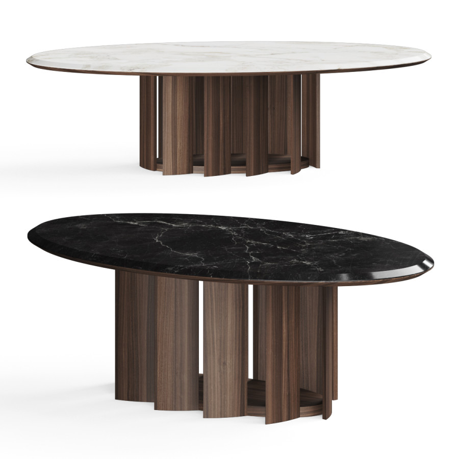 Ceppi Venus Dining Table - 3D Model for VRay, Corona