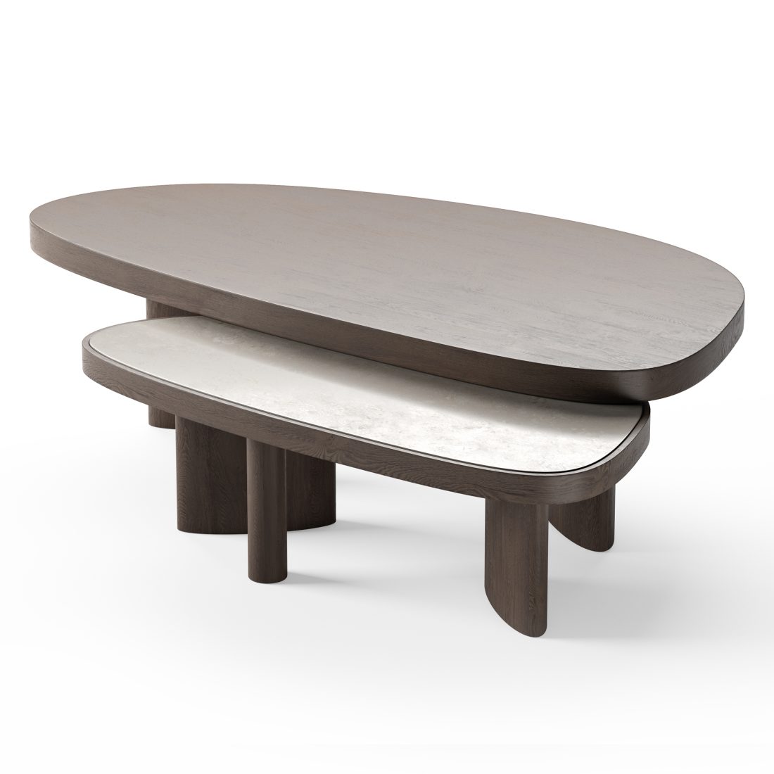 Hamilton Conte Silas Coffee Tables - 3D Model for VRay