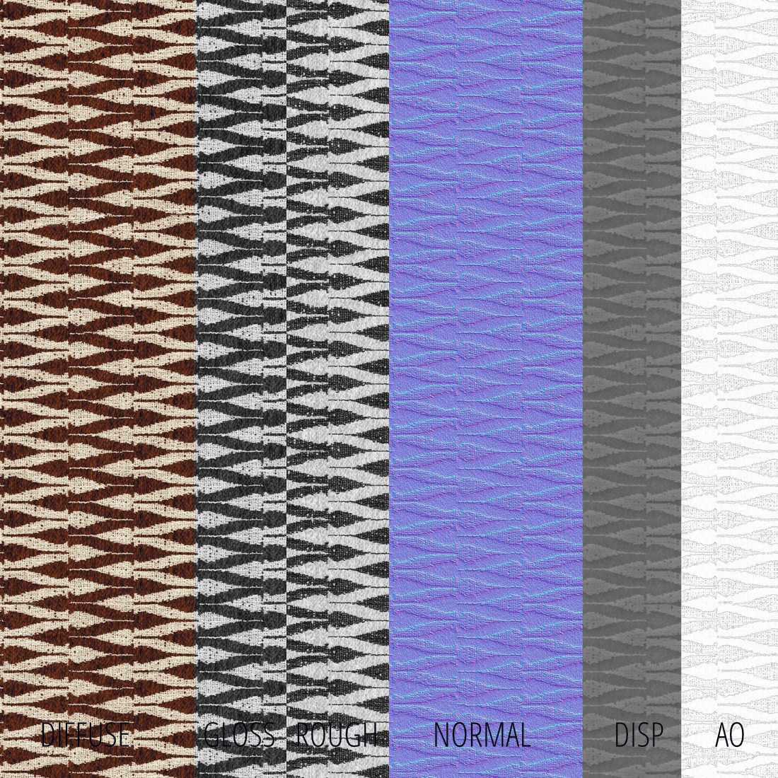 Upholstery Fabric Fiore 4k Pbr Seamless - 3D Model for VRay, Corona, VRay