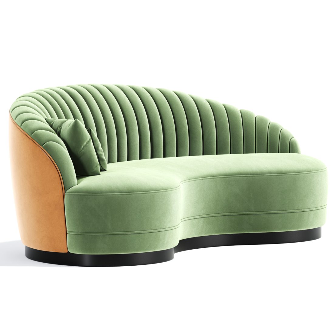 Ignacio Sinuous Curve Sofa - 3D Model for VRay, Corona