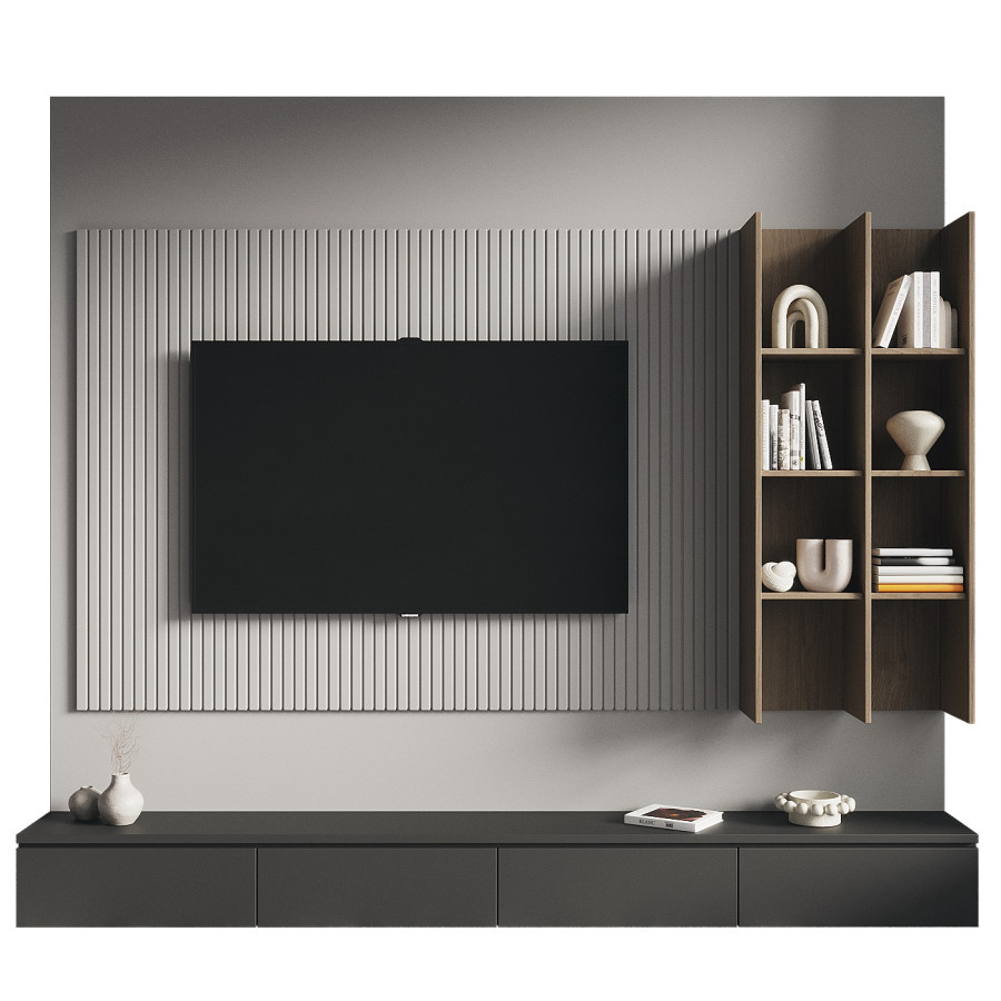 Tv Wall Set 042 - 3D Model for Corona