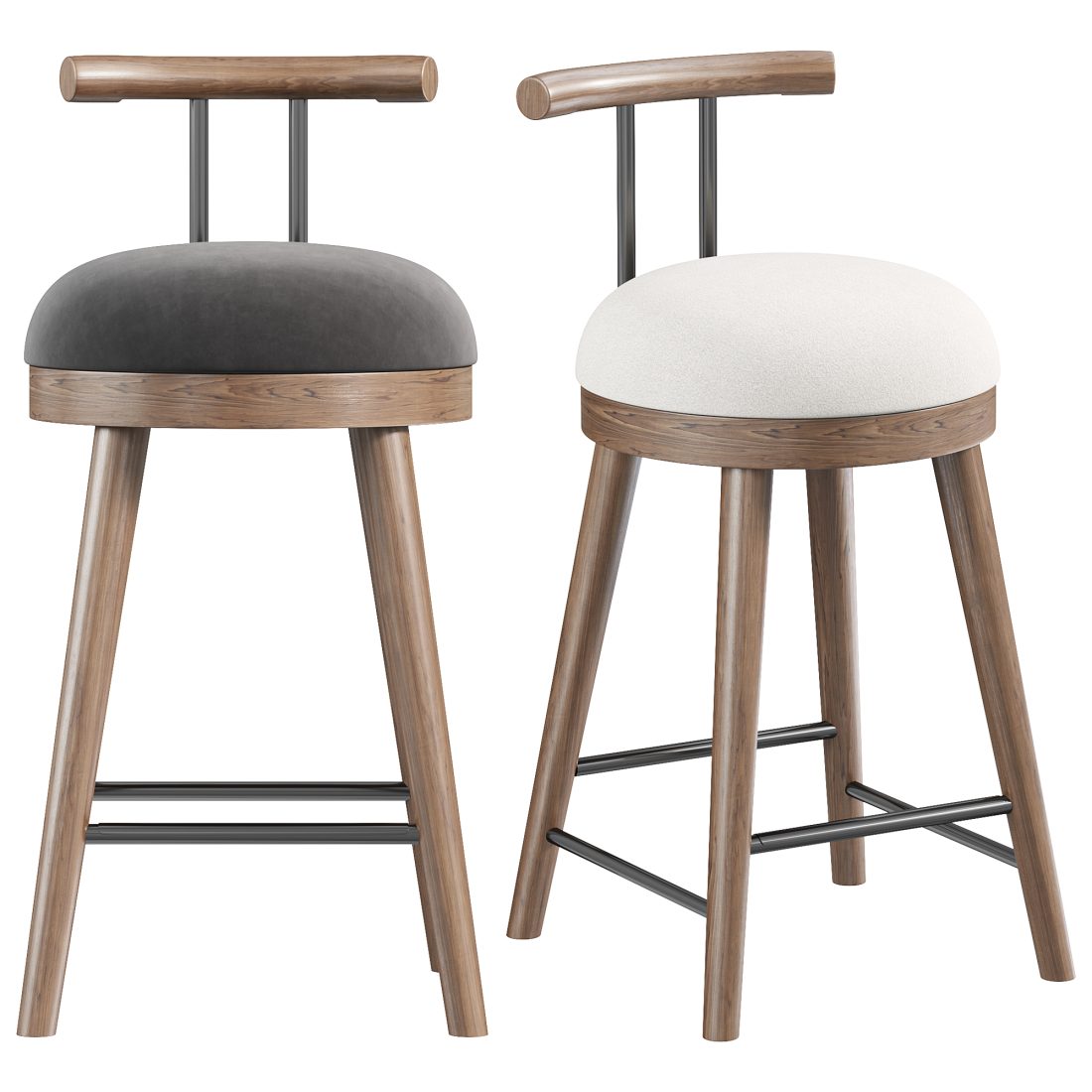 Plaza Counter Stool By Arhaus - 3D Model for Corona