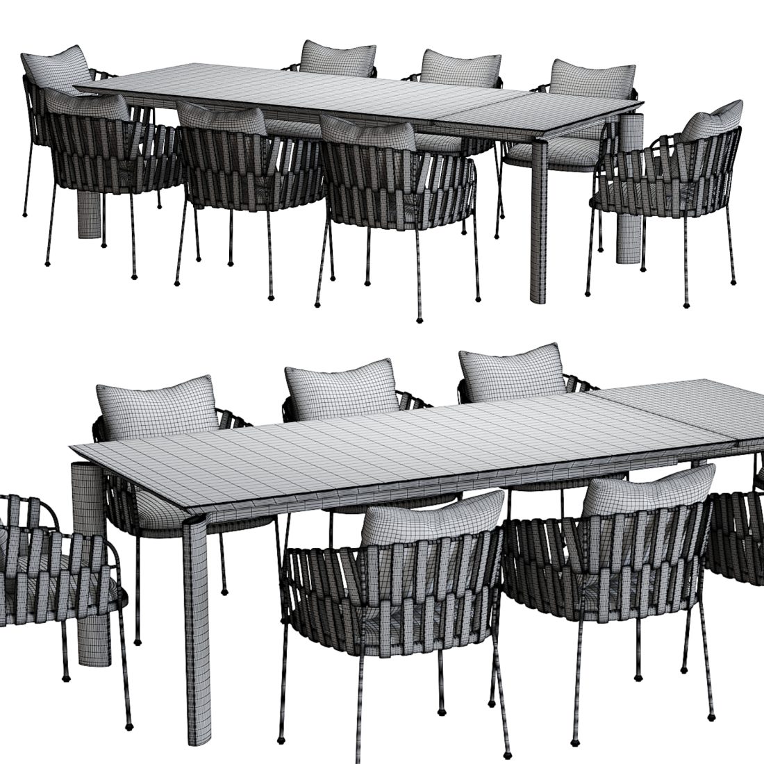 TALENTI MILO EXTENDABLE DINING TABLE 3D Model for Corona | CGMood