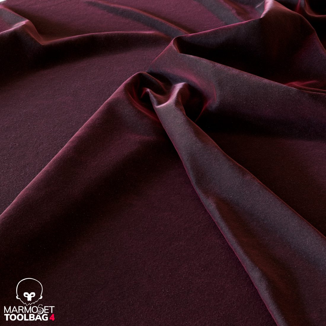 Velvet Vegas 21 Eggplant. 4k - 3D Model for VRay, Corona