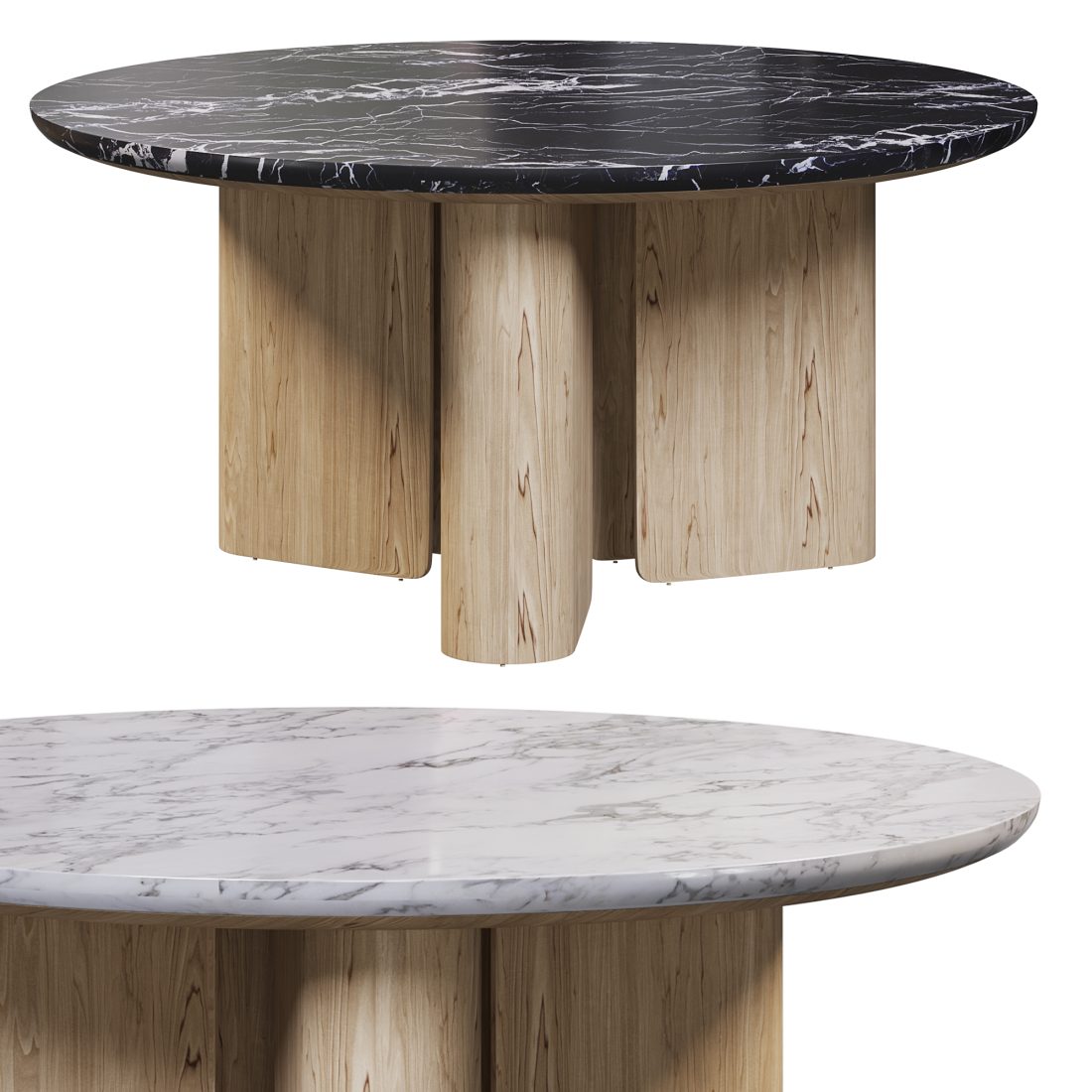 Kuyu Dine Table By Zeitraum Moebel - 3D Model for Corona