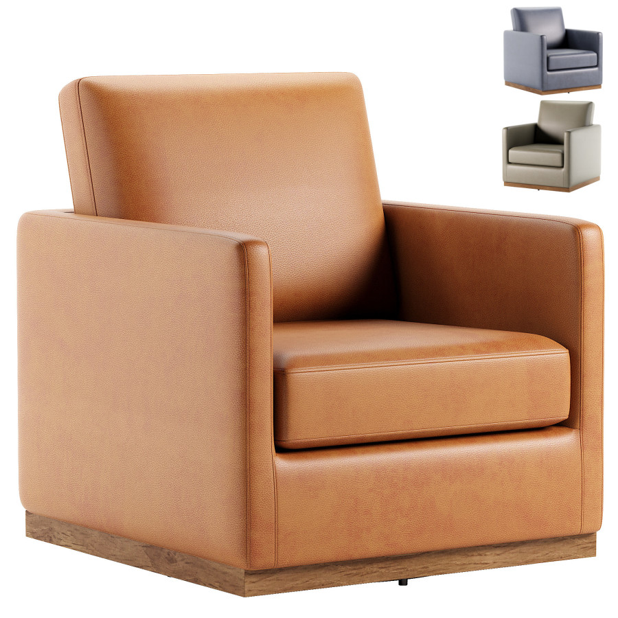 Shane Modern Swivel Accent Arm Chair - 3D Model for Corona