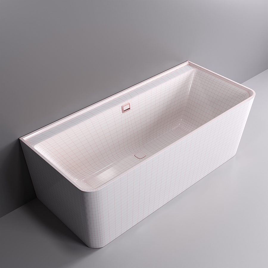 Wall-mounted Bathtub Villeroy & Boch Collaro - 3D Model for Corona