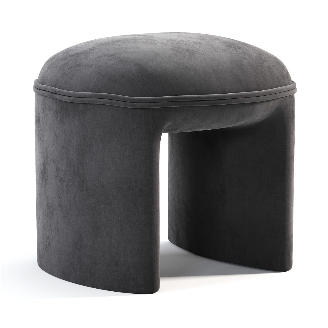 Tabouret Pouf En Bouclette - 3D Model for Corona