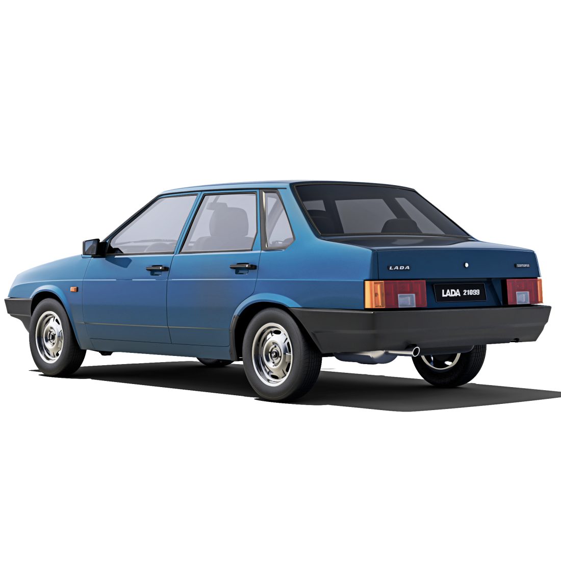 Vaz Lada 21099 Samara 1991 - 3D Model for VRay
