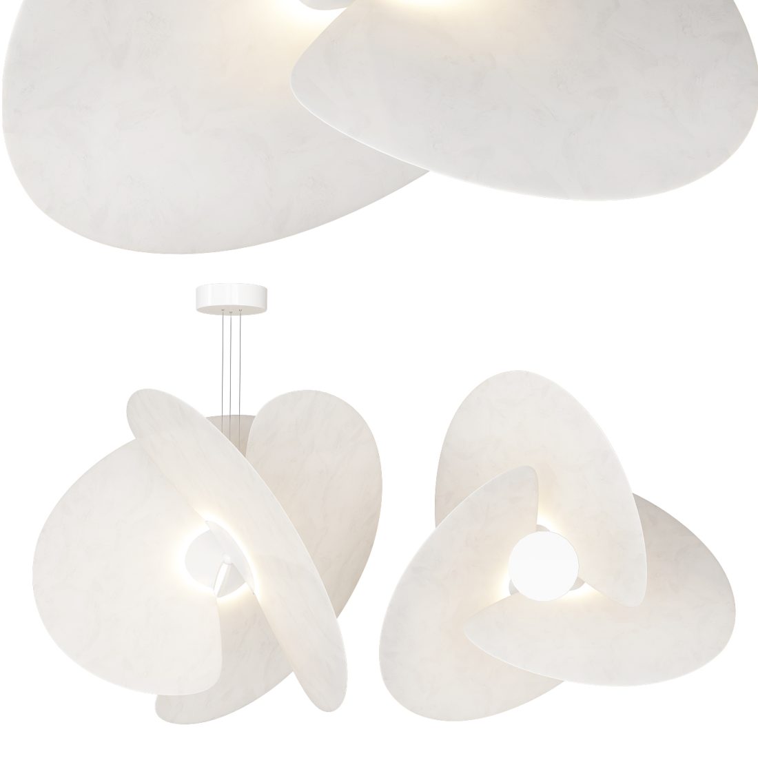 Luceplan Levante Lamp - 3D Model for VRay