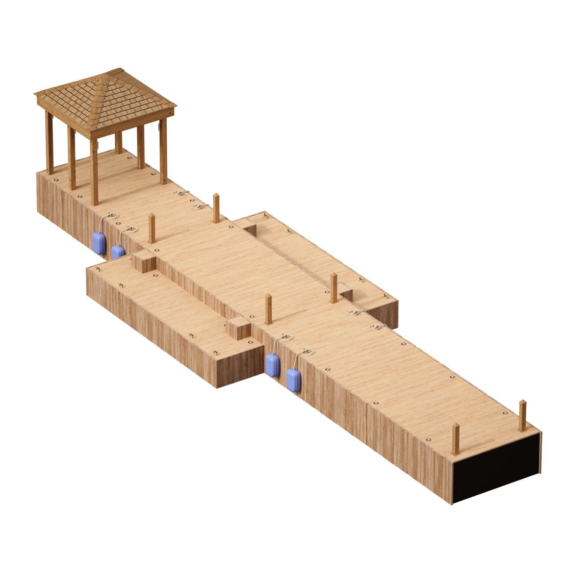Wooden Pier 3D Model for FStorm, VRay, Corona | CGMood