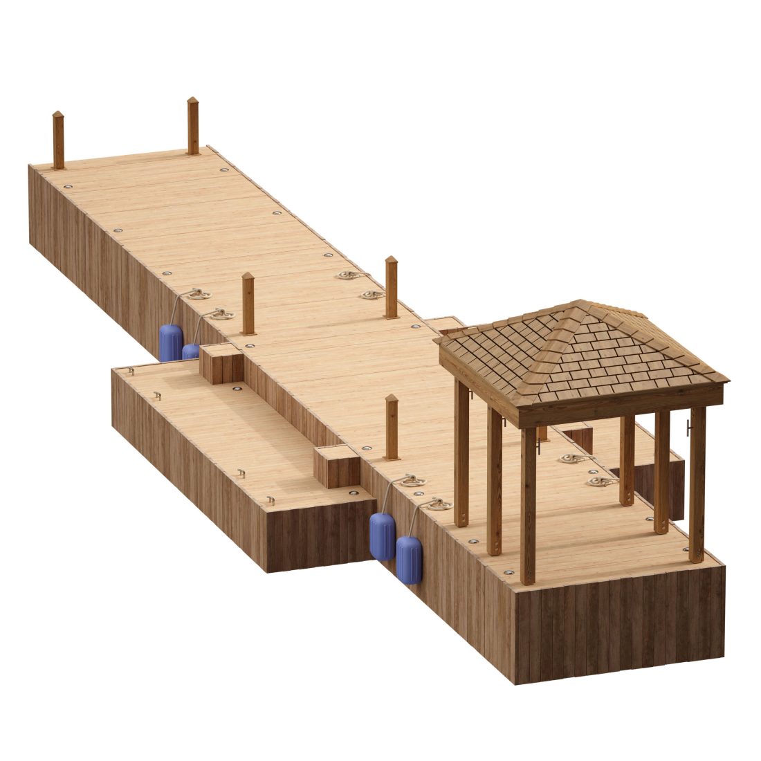 Wooden Pier 3D Model for FStorm, VRay, Corona | CGMood