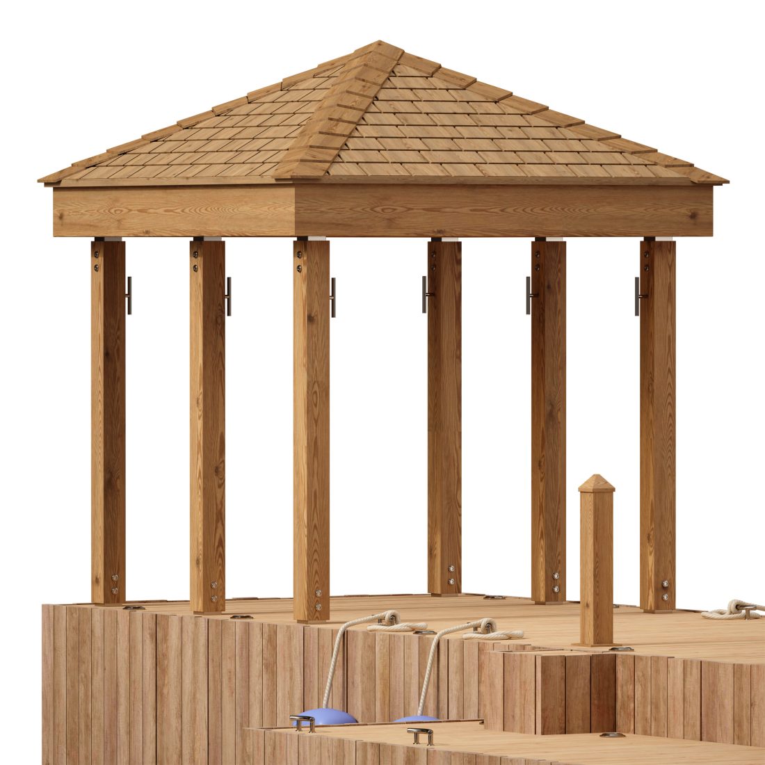 Wooden Pier 3D Model for FStorm, VRay, Corona | CGMood