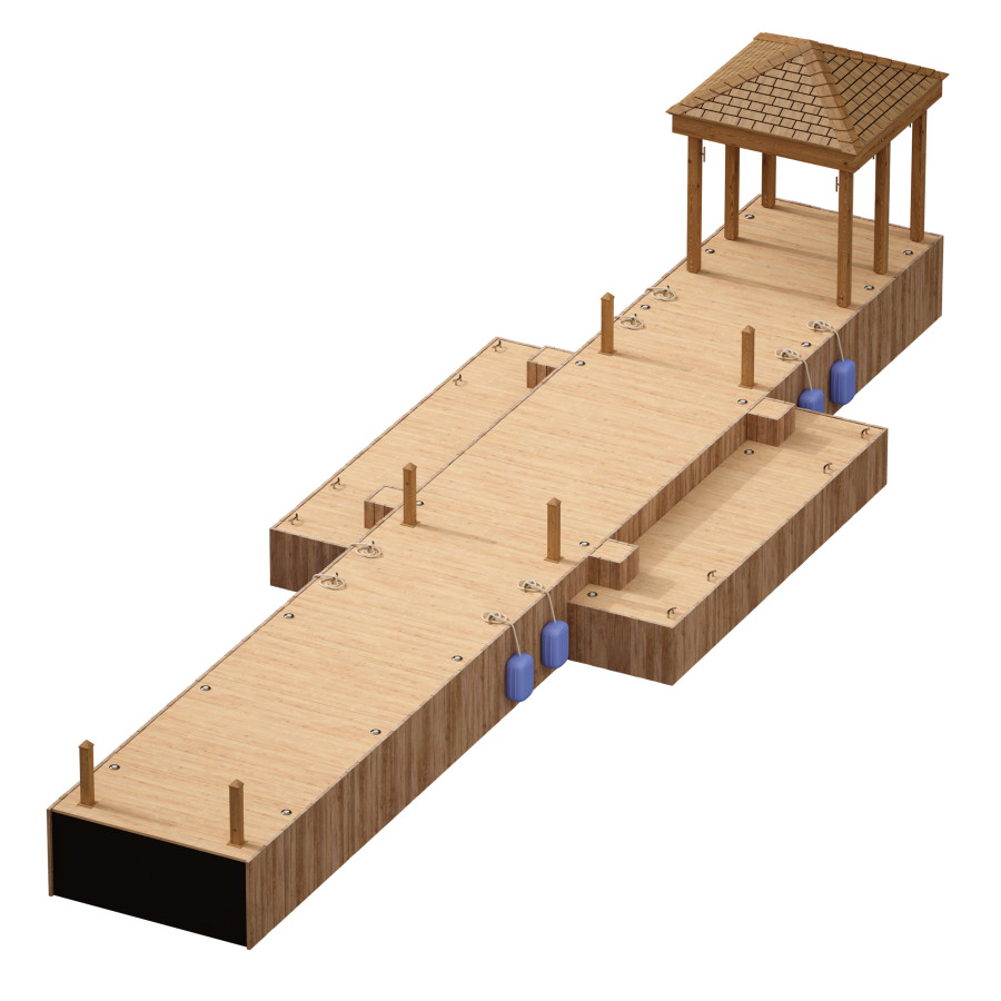 Wooden Pier - 3D Model for Corona, VRay, FStorm