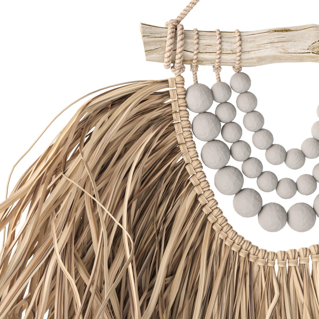 Raffia Handmade Boho - 3D Model for VRay, Corona