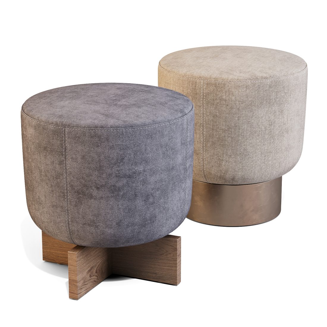 Bonaldo: Belt And Cross - Pouf 3D Model for Corona | CGMood