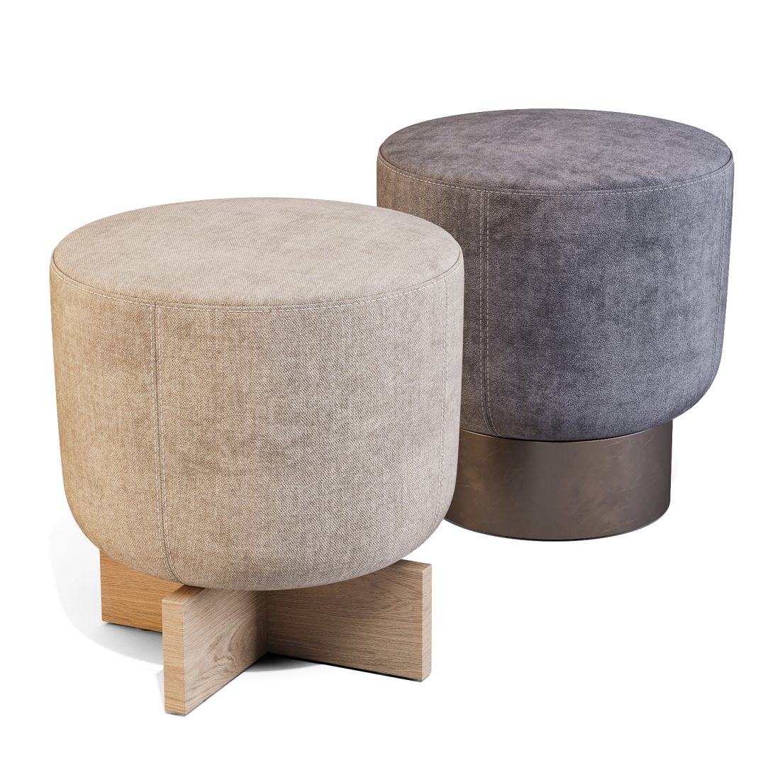 Bonaldo: Belt And Cross - Pouf 3D Model for Corona | CGMood