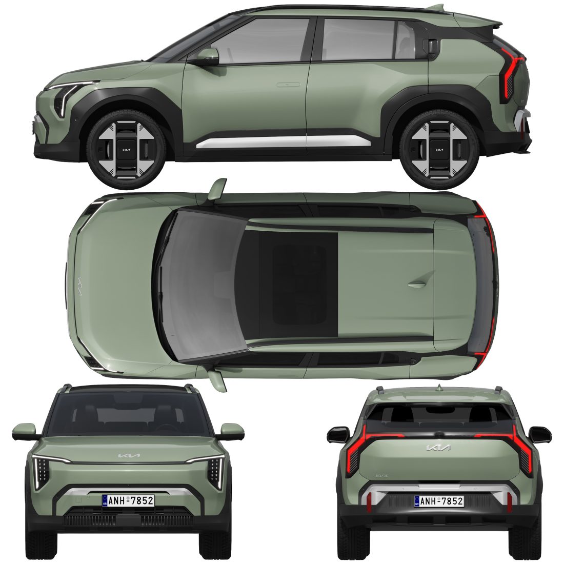 Kia EV3 3D Model for Corona | CGMood