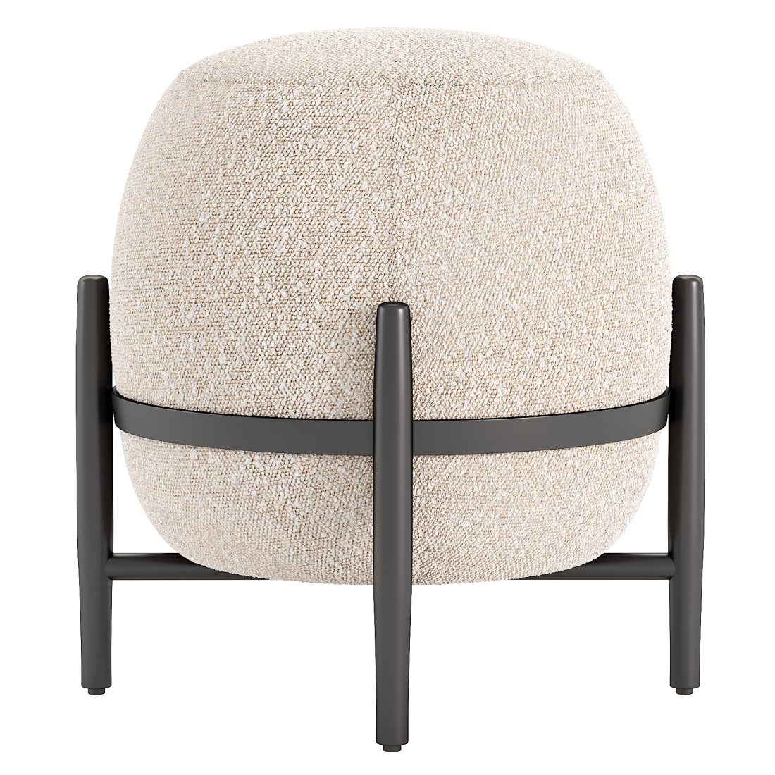 Sia Ottoman - Athena Taupe 3D Model for Corona | CGMood