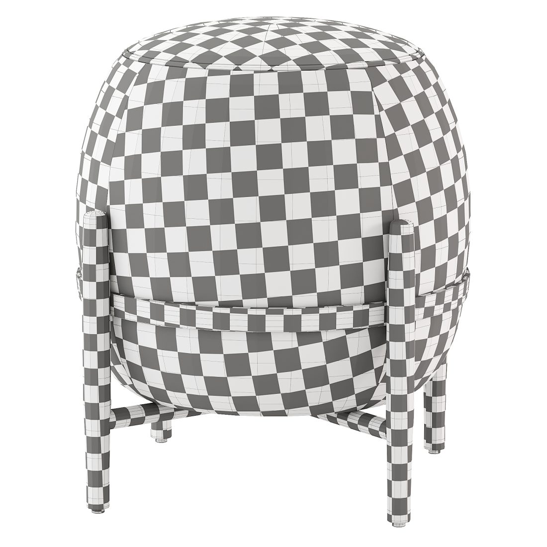 Sia Ottoman - Athena Taupe 3D Model for Corona | CGMood