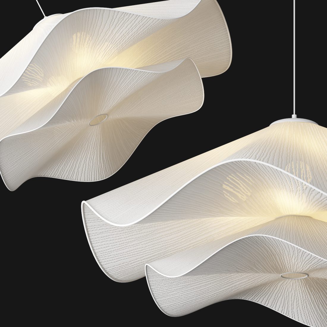Caroline Double Pendant Lamp 3D Model for VRay | CGMood