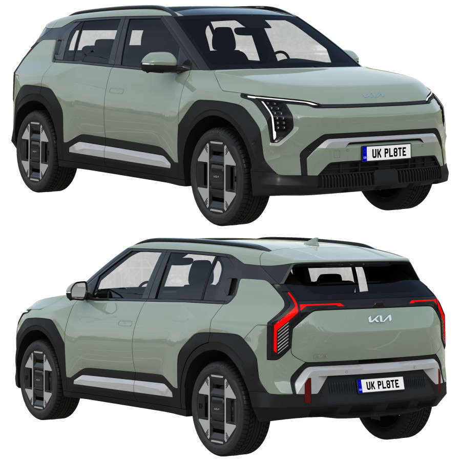 Kia EV3 3D Model for VRay | CGMood