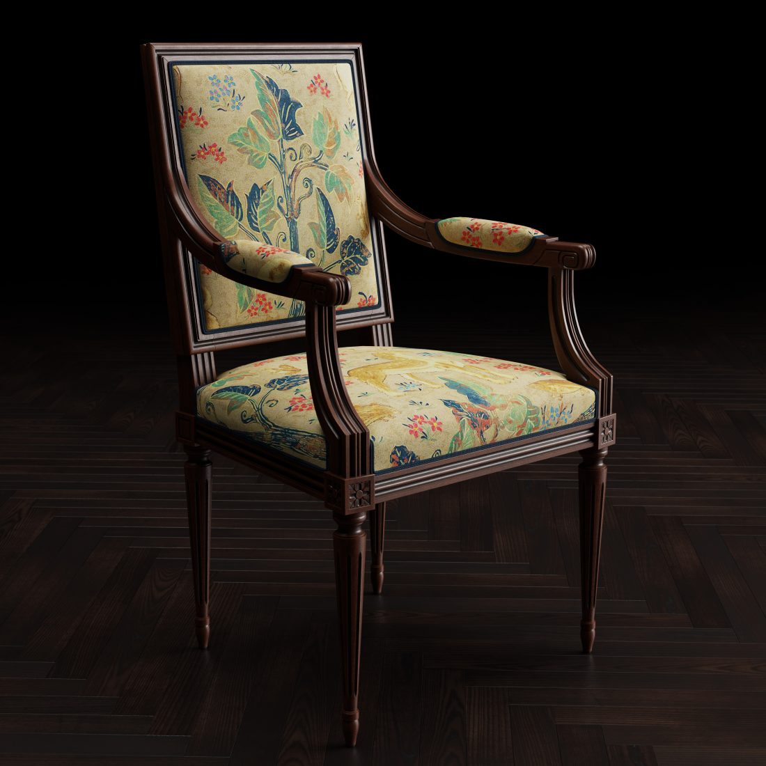 Velvet Zoffany Arden. 4k PBR - 3D Model for VRay, Corona