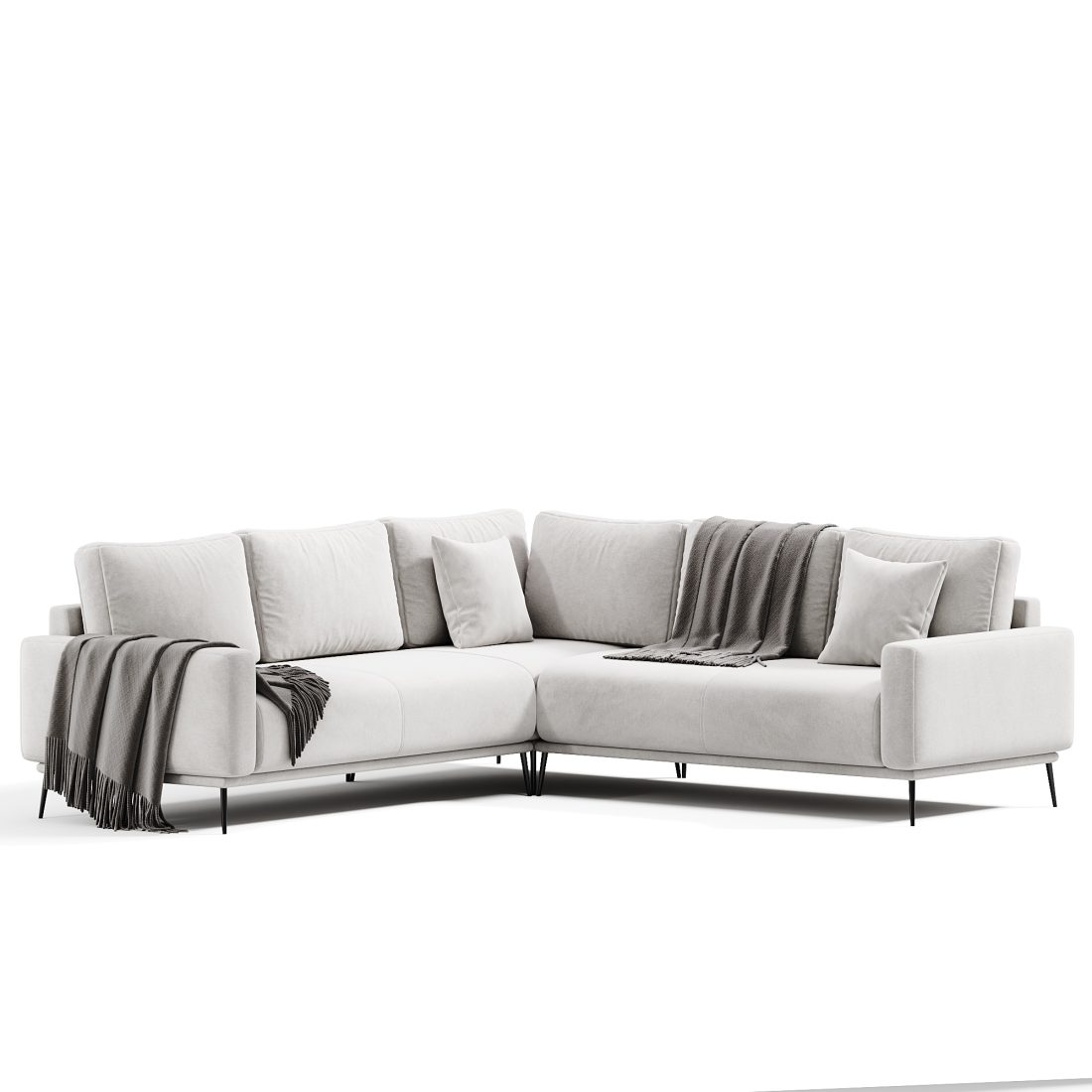 Alfil Corner Sofa By Lebom - 3D Model for Corona