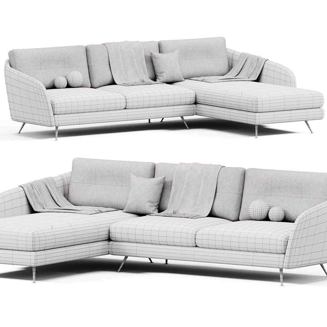 Duke Sofa By Valentini - 3D Model for Corona