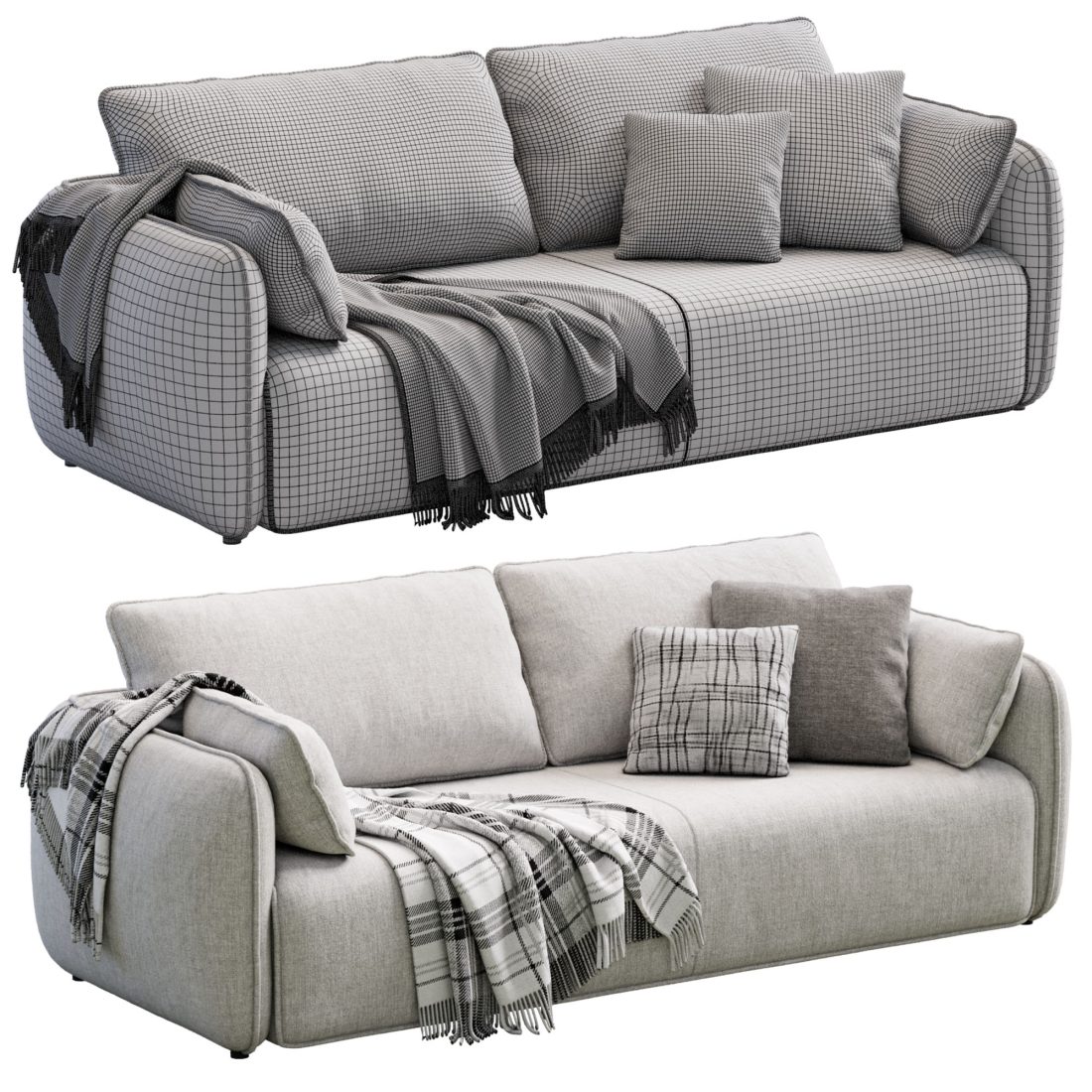 Easy Sofa By In Mood 3D Model for Corona | CGMood