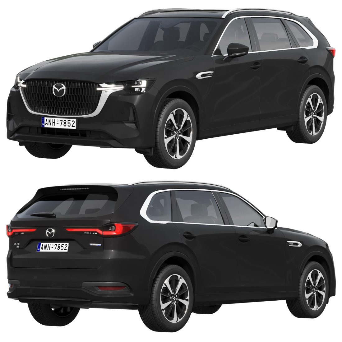 Mazda CX-80 - 3D Model for Corona