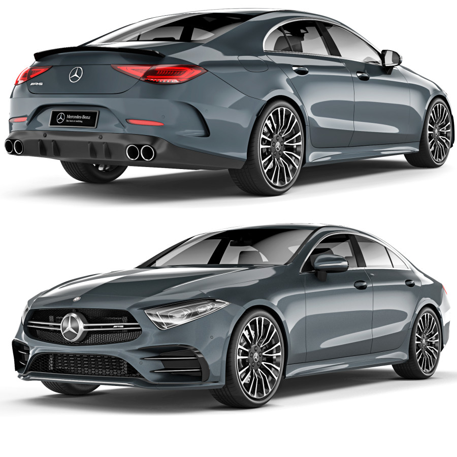 Mercedes-Benz CLS 53 Amg 2019 - 3D Model for VRay