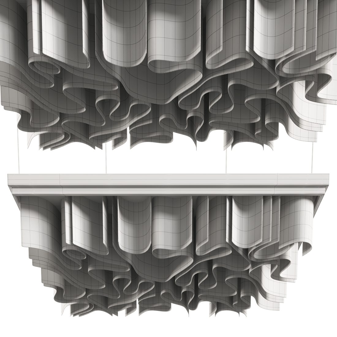 Декоративный потолок Wave Ceiling 3D Model for VRay, Corona, VRay | CGMood
