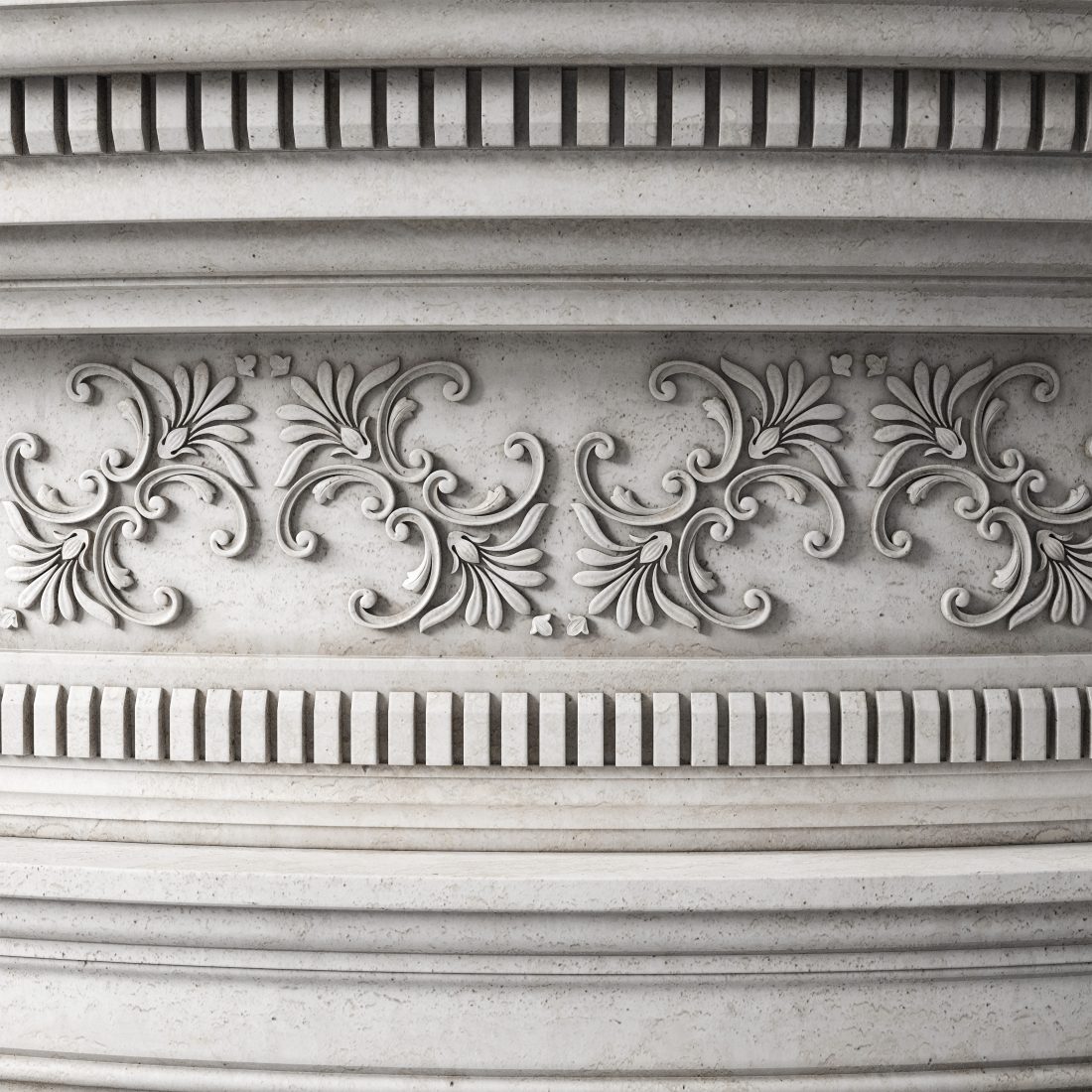 Rotunda With Classical Column And Elegant Roof - 3D Model for VRay, Corona