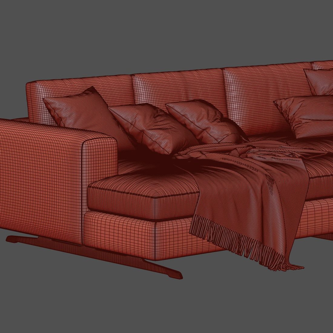 Arflex Lee System Chaise Longue 03 3D Model for VRay, Corona | CGMood