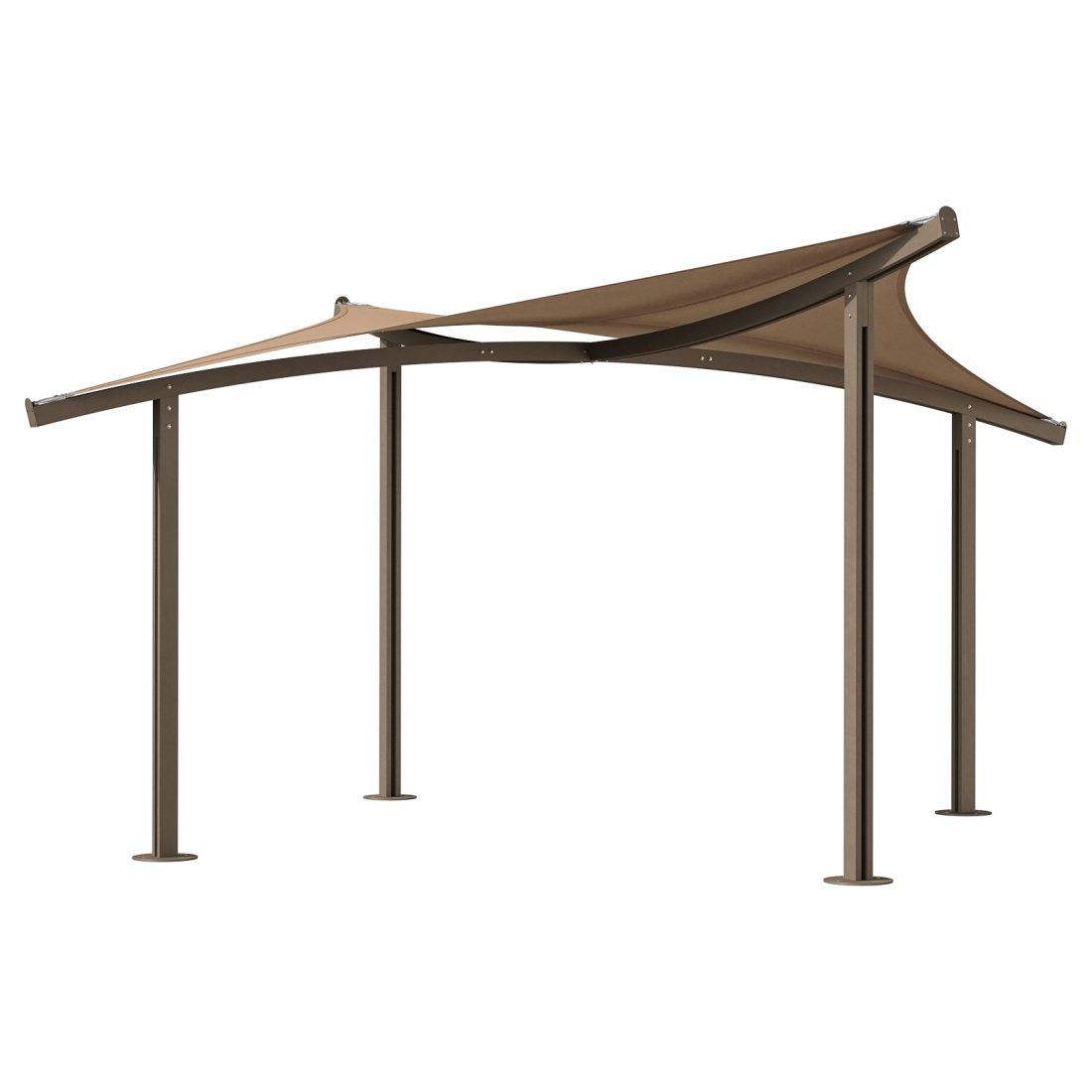 Sprech Sail Shade Gazebo Tension Structure 3D Model for VRay, Corona ...