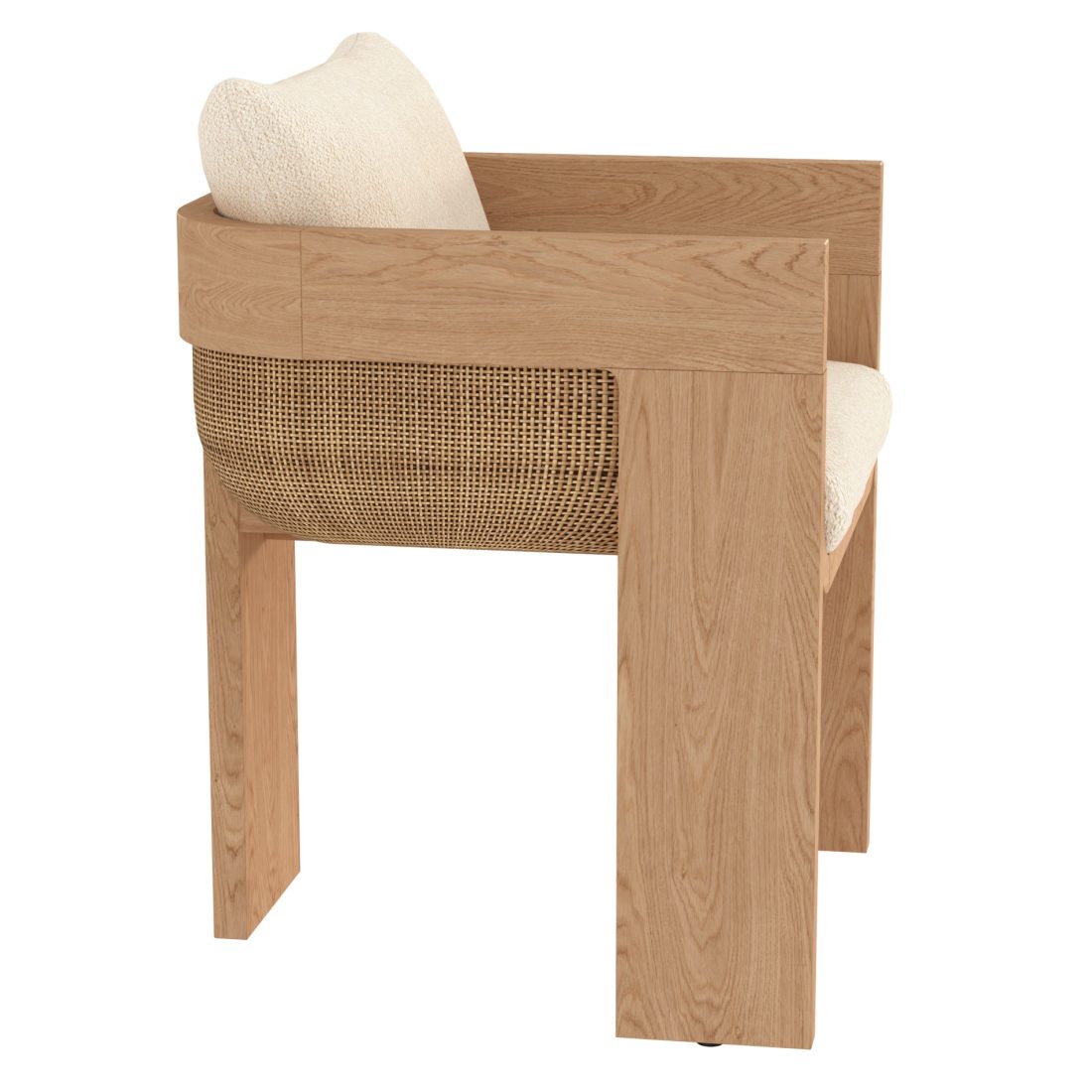 Restoration Hardware Sedona Cane Teak Armchair - 3D Model for VRay