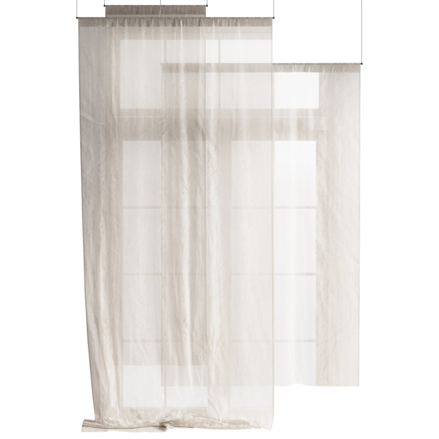 Tulle Panels Composition 3D Model for VRay, Corona | CGMood
