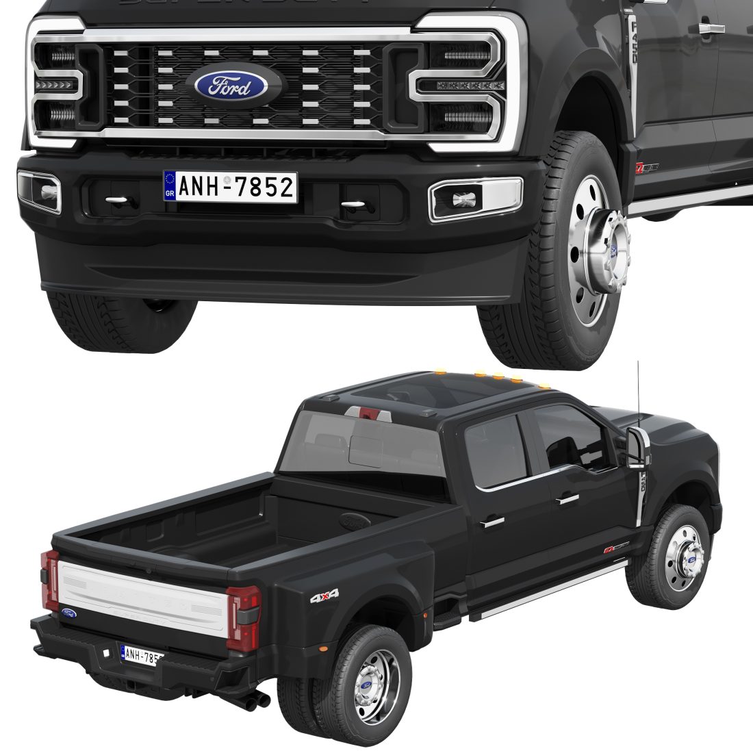 Ford F-450 Super Duty Limited 2024 - 3D Model for Corona