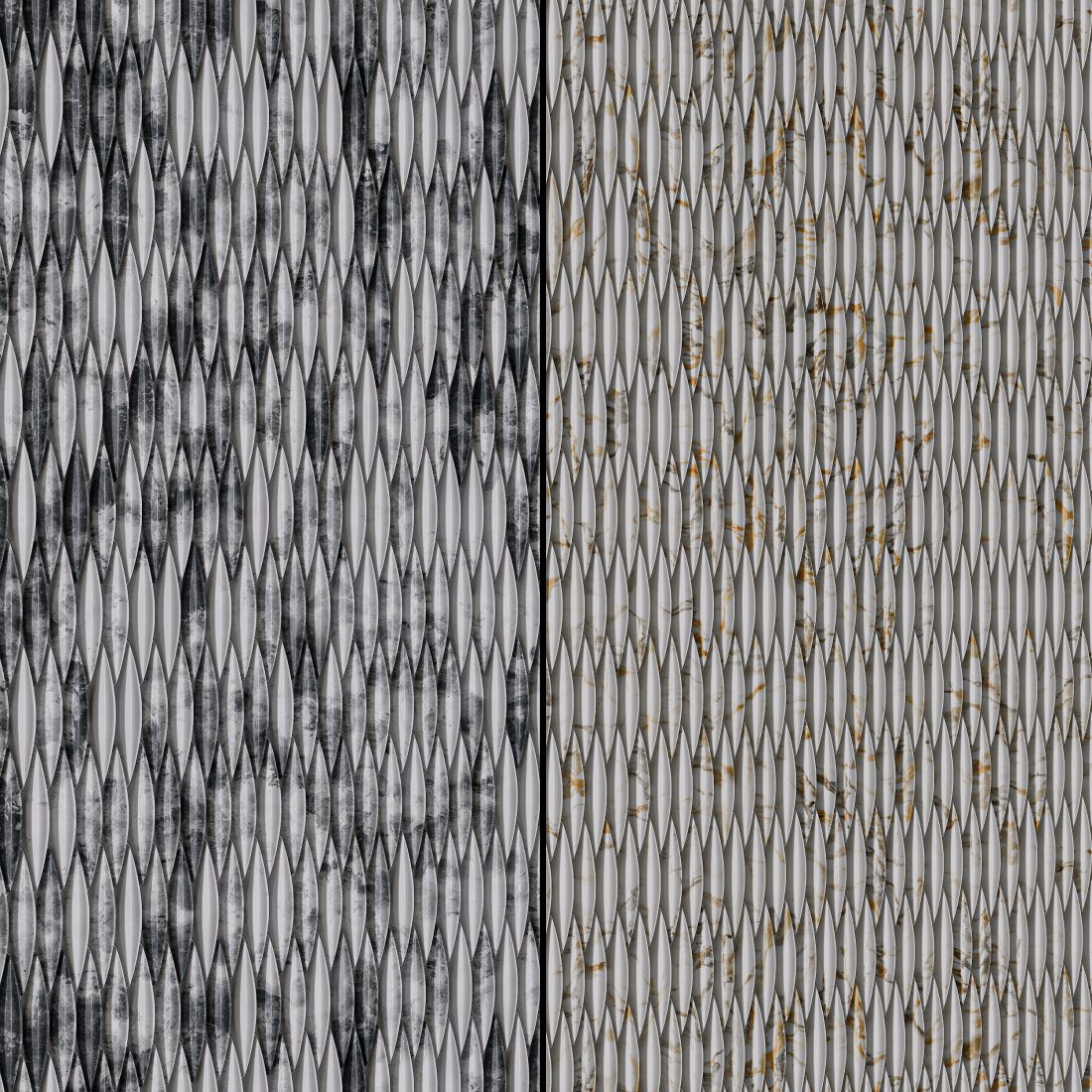 Modern 3d Ceramic Wall Tiles (seamless) Texture / PBR Material | CGMood
