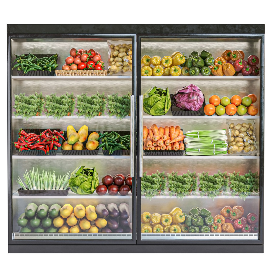 Display Case - Refrigerator In A Supermarket - 3D Model for Corona