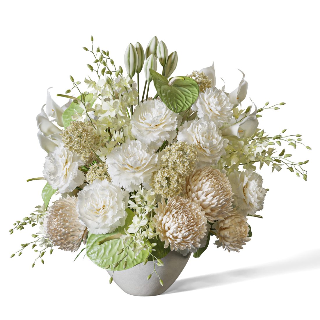 Flower Set 107 Pure Botanical Charm - 3D Model for VRay, Corona