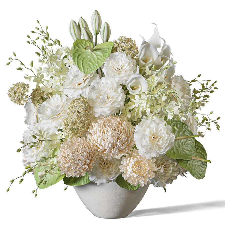 Flower Set 107 Pure Botanical Charm - 3D Model for VRay, Corona