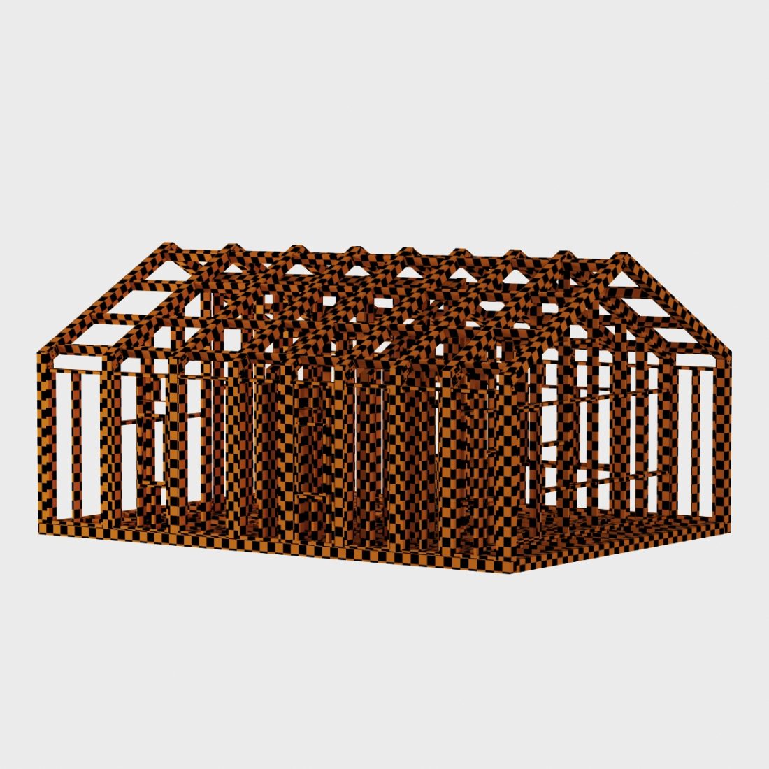 Frame House N2 3D Model for FStorm, VRay | CGMood