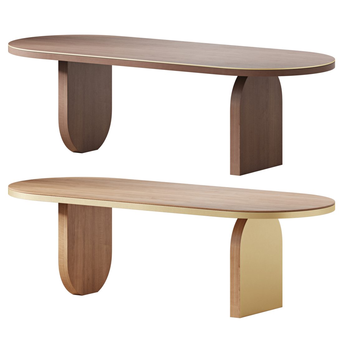 Ezra Dining Table - 3D Model for VRay, Corona