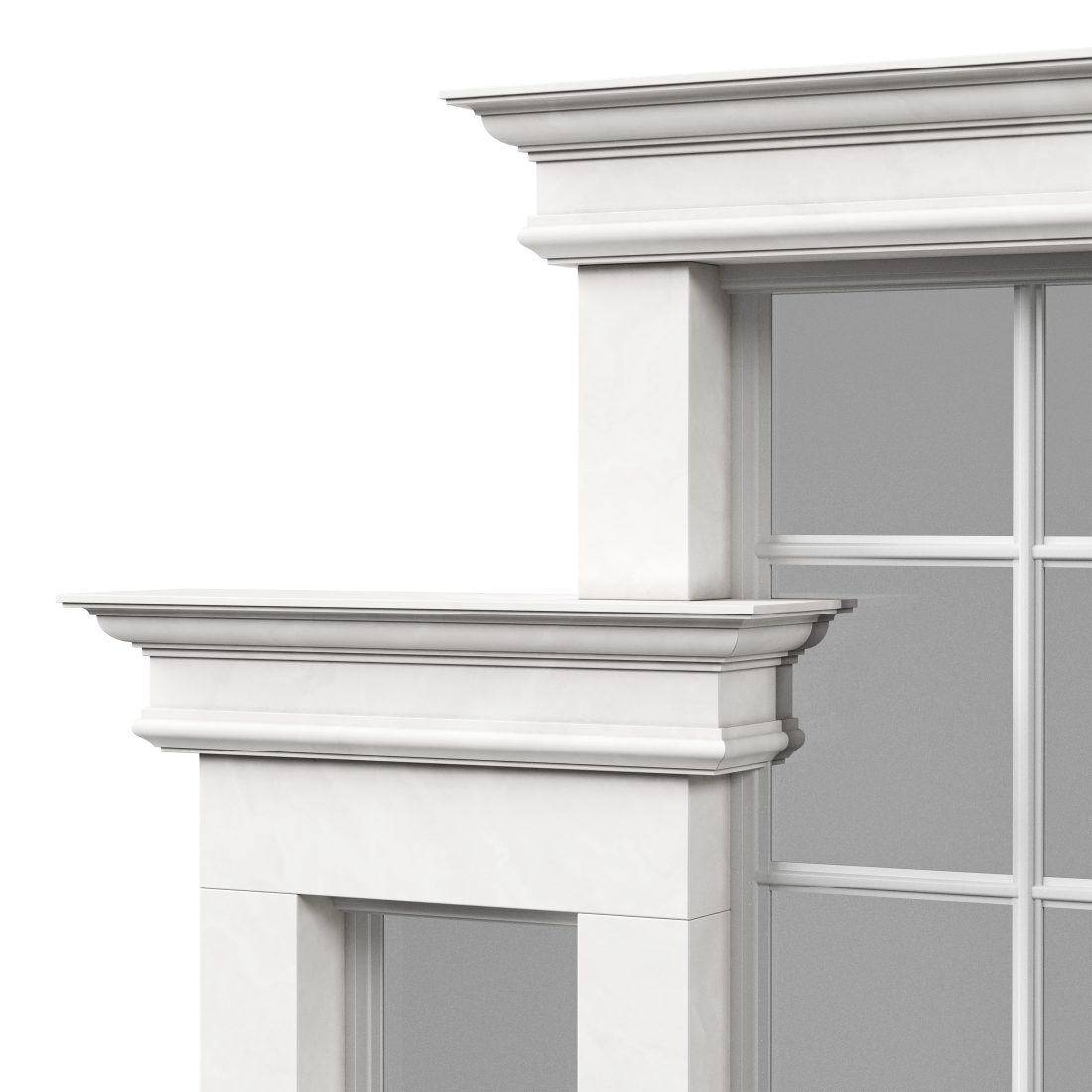 Architectural Classic Window 3d Model 11 - 3D Model for VRay, Corona
