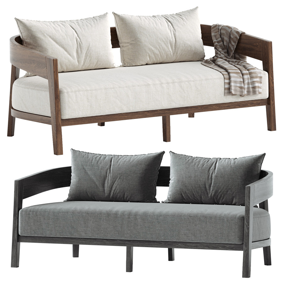 Vento Outdoor Sofa - 3D Model for VRay, Corona